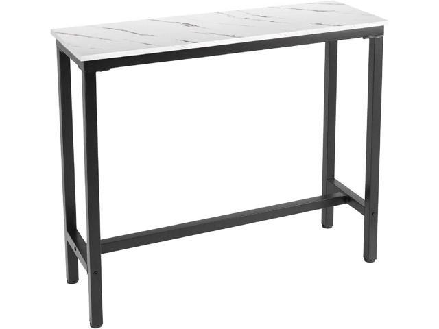 Click here for Mr IRONSTONE 47 inch Bar Table  White Pub Table Ki... prices