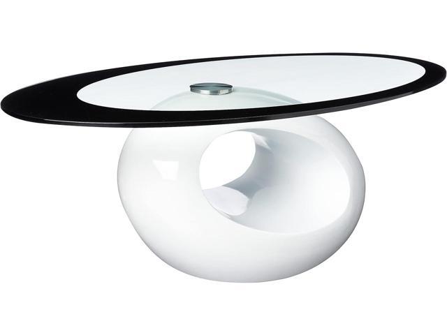 Click here for Fab Glass and Mirror Stylish Coffee Table  Oval  W... prices