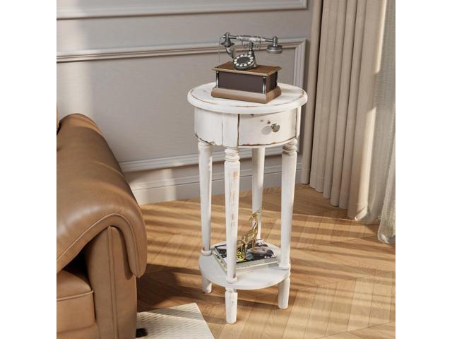 Click here for SUNBURY Farmhouse Tall End Table Living Room 28 Ru... prices