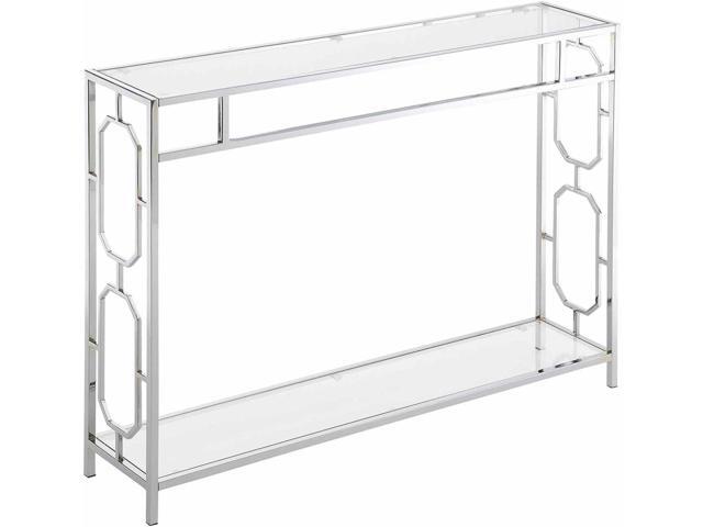 Click here for Convenience Concepts Omega Chrome Console Table  C... prices