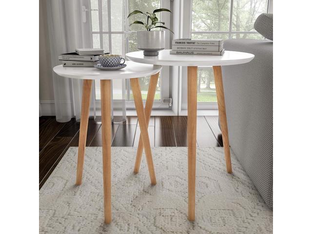 Click here for Nesting Side Tables - Set of 2 Round End Tables fo... prices