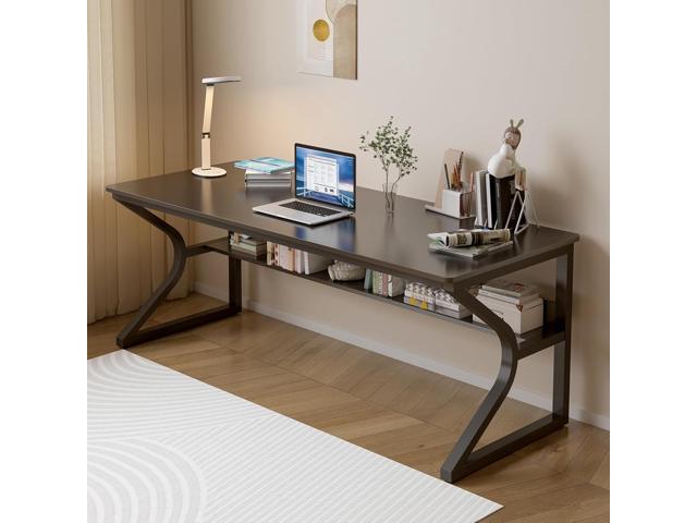 Click here for Extra Long Desk with Bookshelf - 63 Double Long Wr... prices
