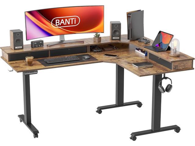 Click here for BANTI Triple Motor 63 L-Shape Standing Desk with 3... prices