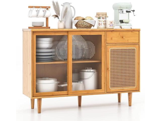 Click here for LOKO Buffet Cabinet  Modern Bamboo Sideboard with... prices