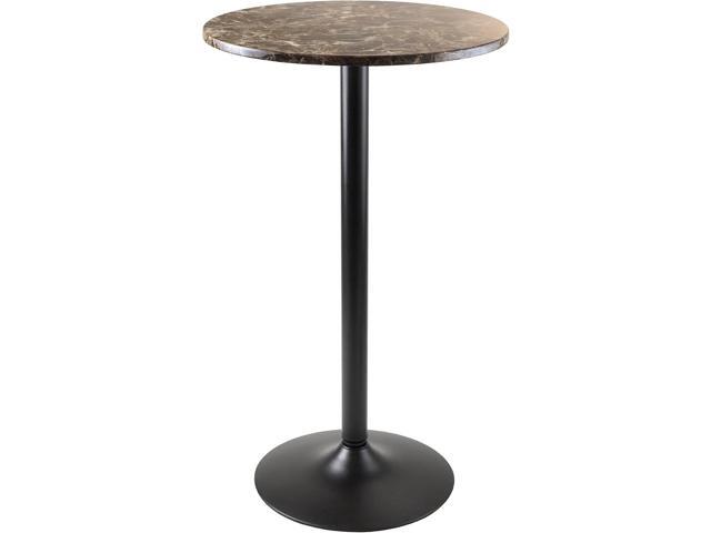 Click here for Winsome Cora 40.04-Inch Faux Marble Bar Height Rou... prices