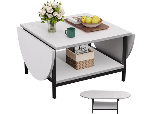 Click here for SAYGOER Modern Coffee Table White Extended Coffee... prices