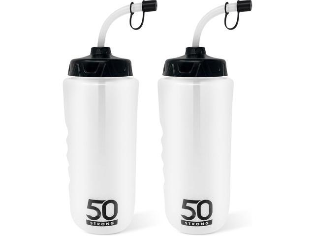 Click here for 50 Strong 1 Liter Water Bottle with Straw 2-Pack E... prices