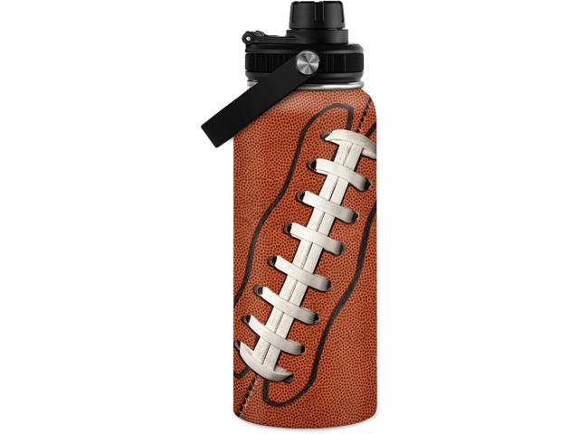 Click here for SANDJEST Football Water Bottle - 32oz Insulated St... prices