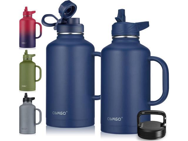 Click here for CIVAGO 64 oz Insulated Water Bottle Jug with Straw... prices