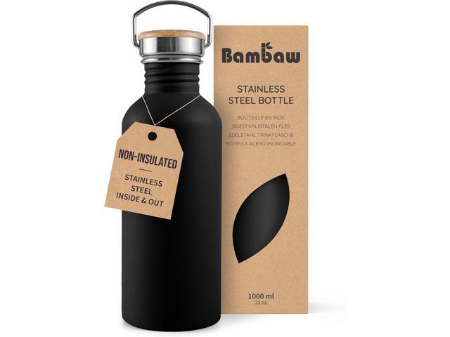 Click here for Bambaw Stainless Steel Water Bottle  Black Sports... prices
