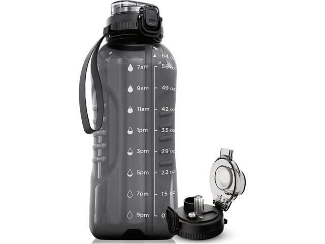 Click here for AQUAFIT 64 oz Water Bottle with Time Marker - 2in1... prices