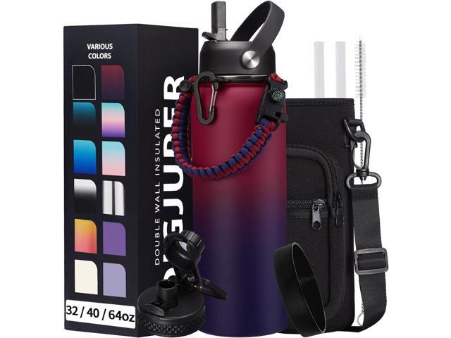 Click here for 40OZ Stainless-steel Water-Bottle with Straw - Pop... prices