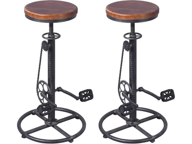 Click here for Set of 2 Industrial Bar Stool-Swivel Vintage Coffe... prices
