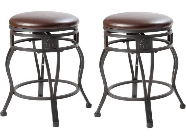 Click here for eHemco Swivel Metal Barstool with Faux Leather Sea... prices