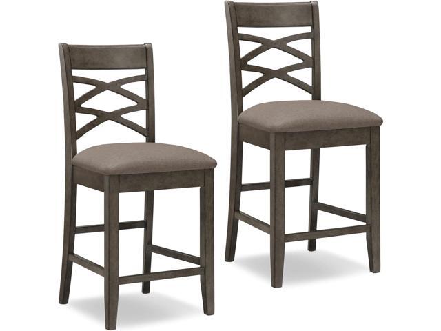 Click here for Leick Wood Double Cross Back Counter Height Barsto... prices