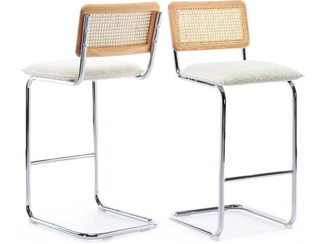 Click here for ONEVOG Boucle Rattan Bar Stools Set of 2  29 Bar H... prices