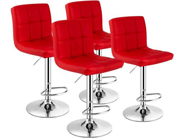 Click here for GOFLAME Bar Stools Set of 4  PU Leather Bar Chairs... prices