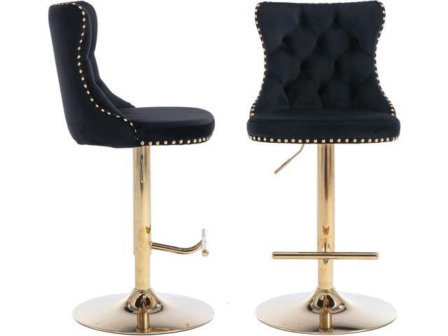 Click here for Velvet Swivel Bar Stools Set of 2  25-33 Inch Heig... prices