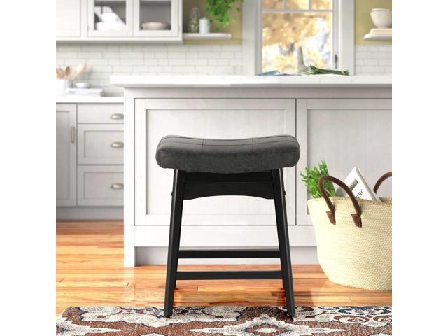 Click here for Black Solid Wood Bar Stool for Kitchen Counter Hei... prices