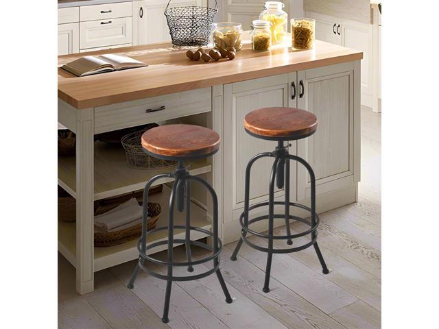 Click here for Set of 2-Industrial Bar Stool-Retro 26-32.3inch Sw... prices