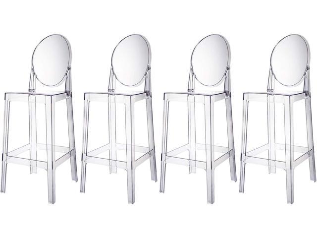 Click here for 2xhome - Set of Four (4) Clear 30 Seat Height Bars... prices