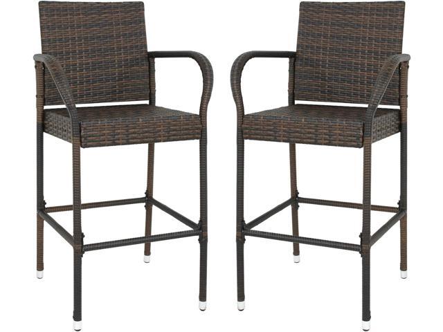 Click here for SUPER DEAL Upgraded Wicker Bar Stool Chairs Outdoo... prices