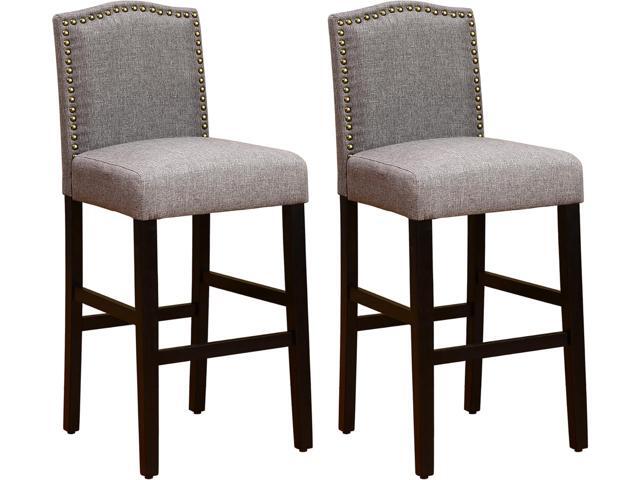 Click here for NOBPEINT Nail Head Studded Fabric Backed Barstools... prices