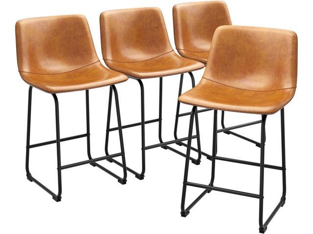 Click here for Bar Stools Set of 4  PU Leather Counter Height Bar... prices