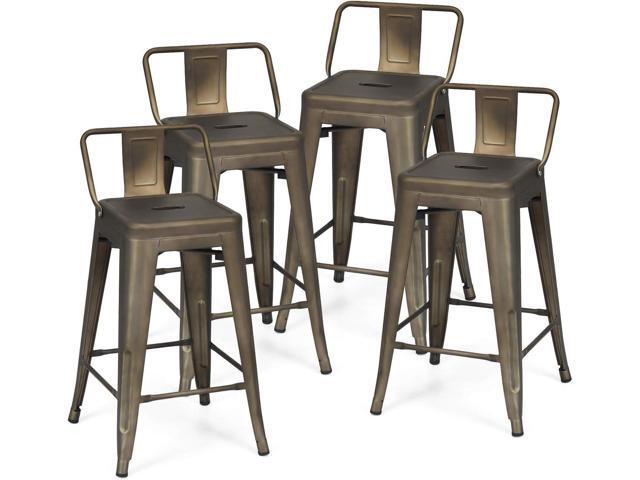 Click here for GOFLAME 24 Metal Bar Stools Set of 4  Industrial C... prices
