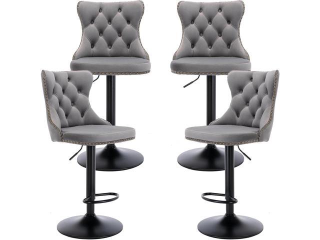 Click here for Swivel Counter Height Bar Stools Set of 4  Gray Ki... prices