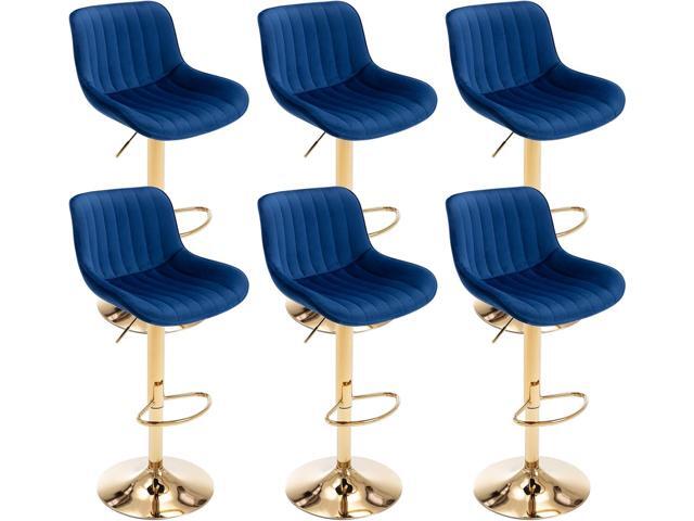 Click here for Kiztir Velvet Bar Stools Set of 6  Adjustable Coun... prices