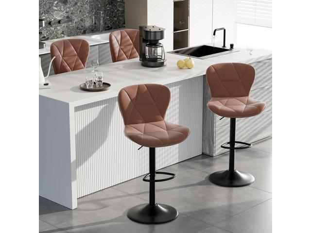 Click here for Bar Stools Set of 4 Adjustable Swivel Barstools  L... prices