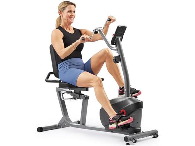 Click here for Sunny Health & Fitness Smart Indoor Recumbent Bike... prices