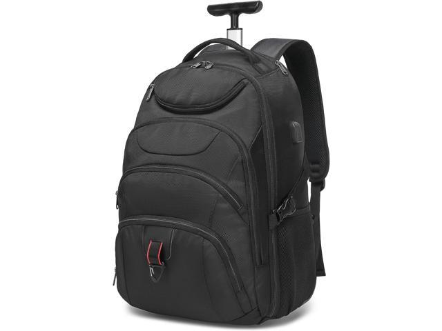 Click here for Boavan Rolling Backpack 17 inch Water Resistant Wh... prices