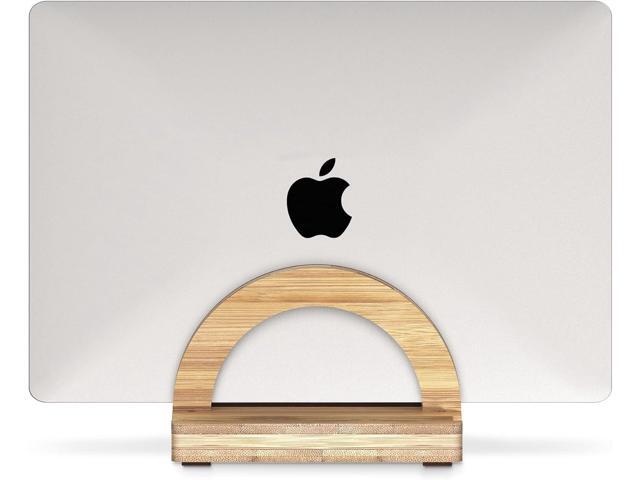 Click here for Premium Wood Vertical Laptop Stand - Adjustable Si... prices