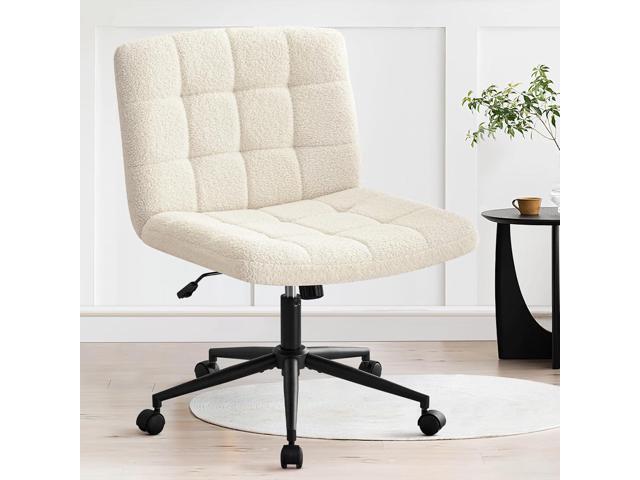 Click here for Furniliving Wide Desk Chair  Faux Fur Upholstered... prices