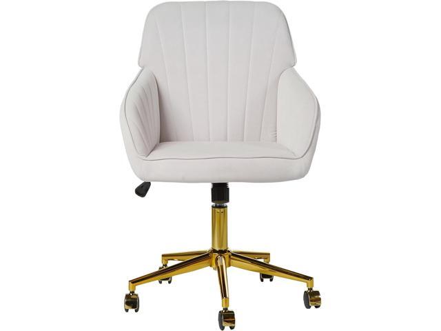 Click here for Velvet Home Office Chair with Gold Base Upholstere... prices