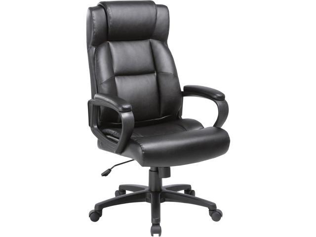 Click here for Lorell Soho High-Back Black Leather Executive Chai... prices