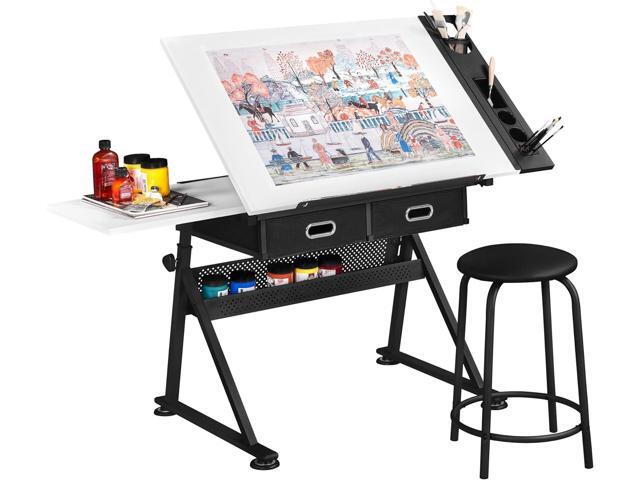 Click here for Yaheetech Height Adjustable White Art Desk for Adu... prices