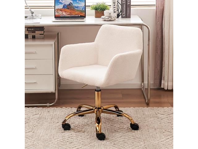 Click here for Goujxcy Furry Office Chair - Faux Fur Home Office... prices