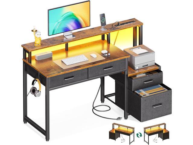 Click here for AODK Computer Desk with 4 Drawers  48 Inch Reversi... prices