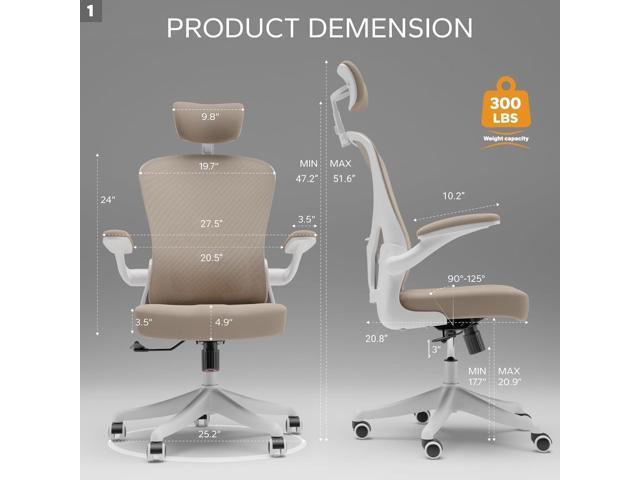Click here for Ergonomic Office Chair with Adjustable Lumbar Supp... prices
