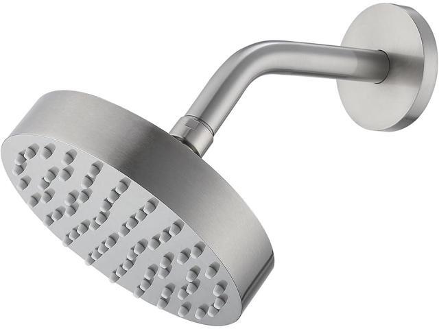 Click here for RANDOM Brushed Nickel Shower Head 6 Inch Round Rai... prices