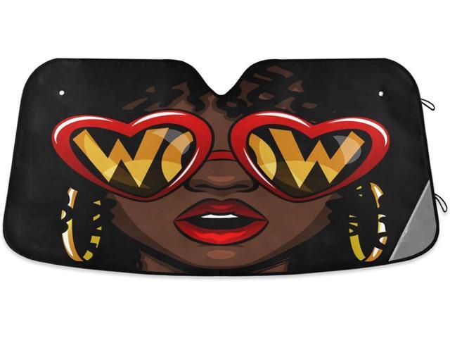 Click here for ALAZA Afro American Woman in Shock Shade Windshiel... prices