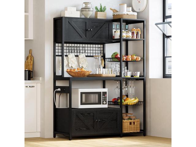 Click here for IRONCK Bakers Rack with 2 Storage Cabinets and Pow... prices