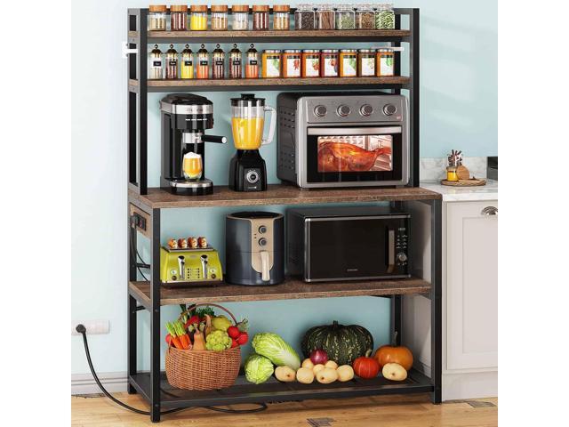 Click here for Denkee Large Bakers Rack with Power Outlets  5-Tie... prices