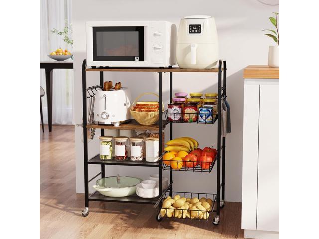 Click here for HapiRm Rolling Kitchen Microwave Cart - 4 Tier Mic... prices