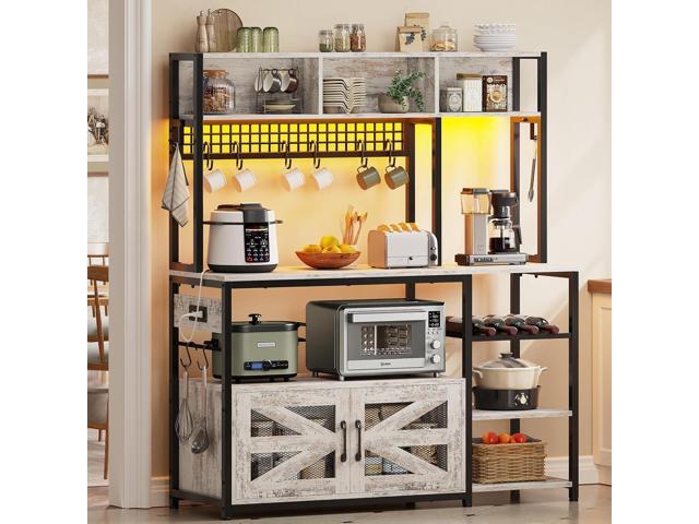 Click here for Itaar 47.2 Inch Bakers Rack with Power Outlet  Mic... prices