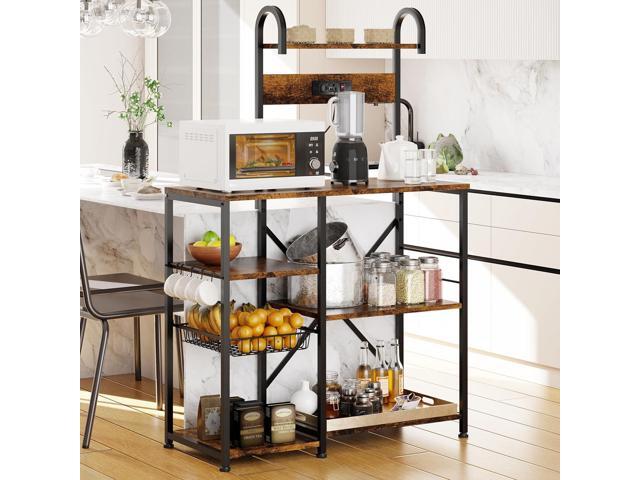 Click here for Shintenchi Kitchen Bakers Rack with Power Outlet... prices