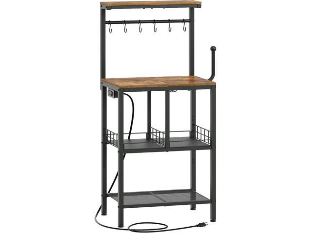 Click here for Bakers Rack with Power Outlet  Microwave Stand  Co... prices